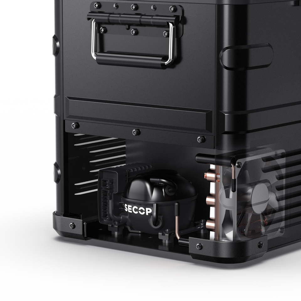 APL35 Dual Zone Aluminum Black Fridge | ICECO | 35 LT – ICECO Wholesale